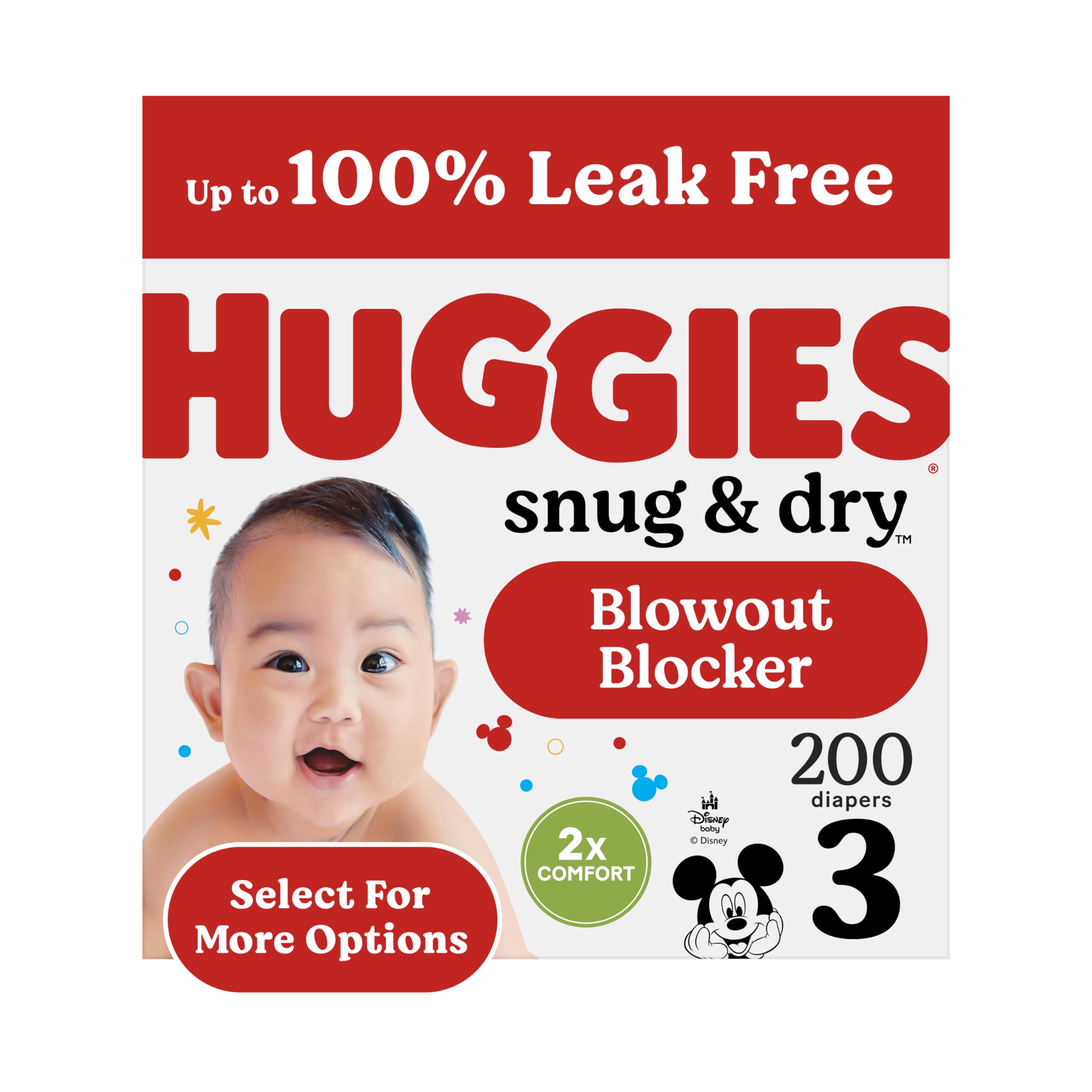 Amazon.com: Huggies Size 3 Diapers, Snug & Dry Baby Diapers, Size 3 (16 ...