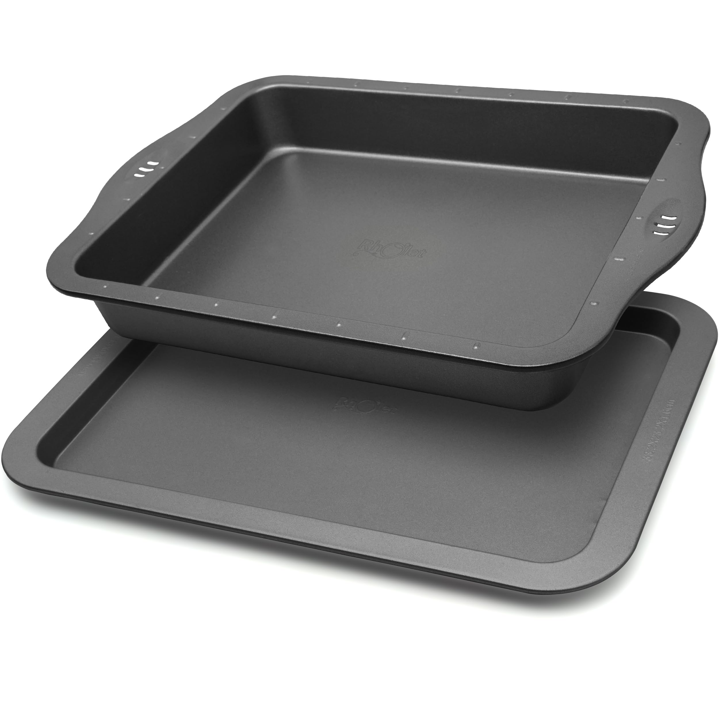 Snapklik.com : RHOLET Brownie Baking Pan 9 X 13 Inch Rectangle Cake Pan