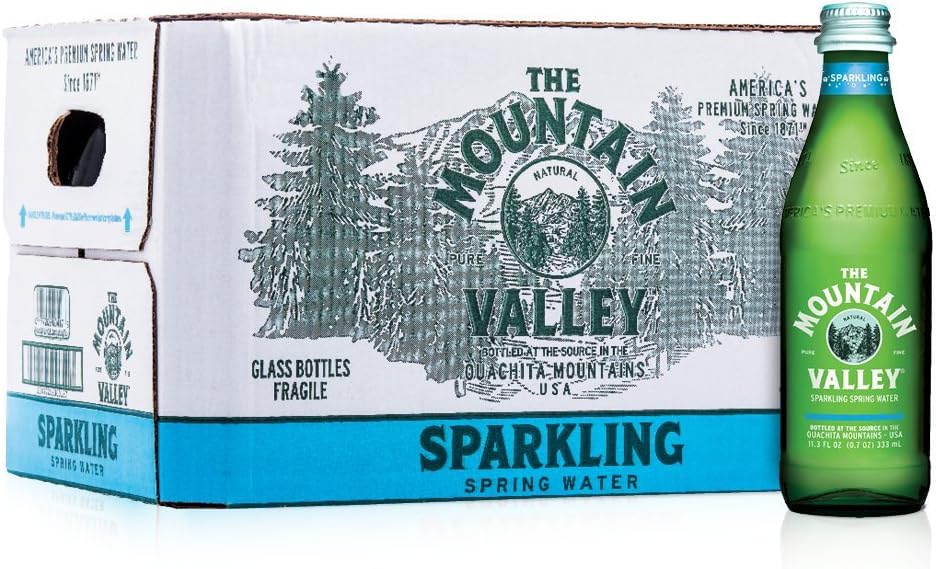 Amazon.com: Mountain Valley, Spring Water, Glass Bottle, 16.9 ounces ...