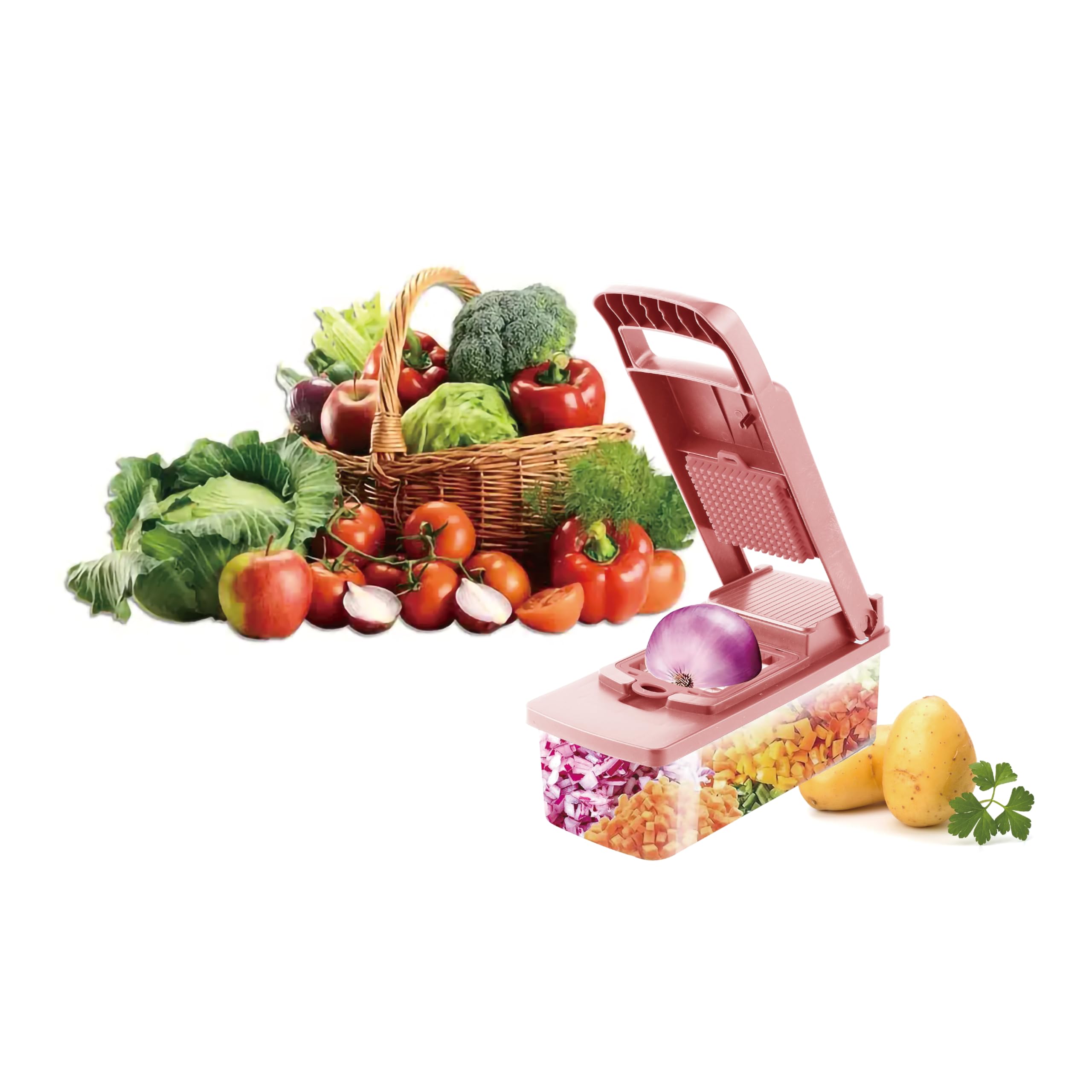 Amazon.com: Phantom Chef 16-in-1 Chopper Set, 7 Blade Vegetable Chopper ...