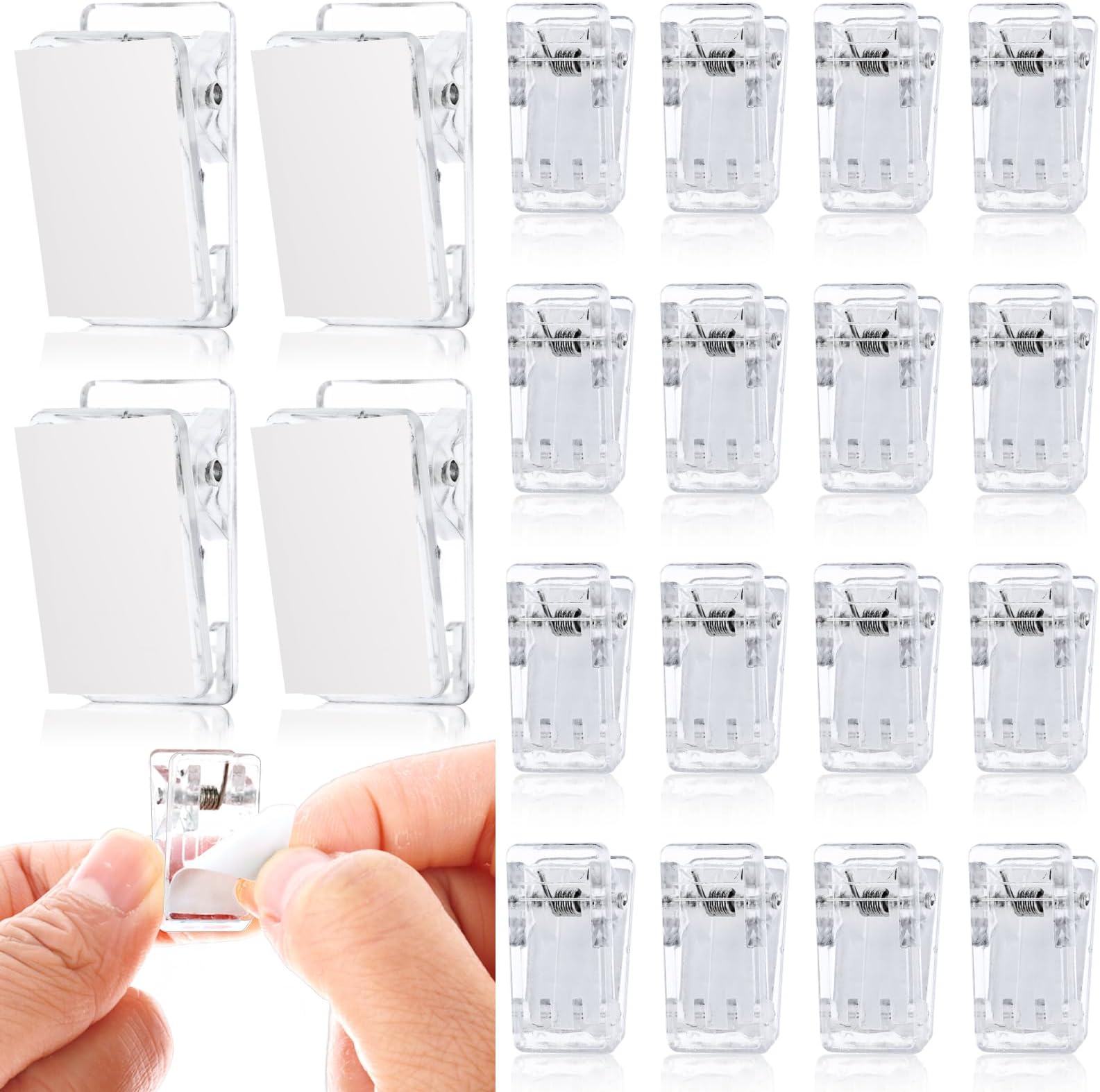 Amazon.com: Command Strips 146587 Spring, 3 Clips/4 Strips, Clear ...