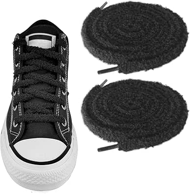 Amazon.com: UamGlsob Fuzzy Shoe Laces for Converse Sneakers, 2/5"(10mm ...
