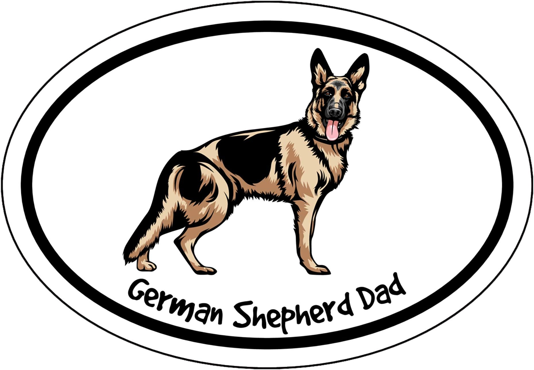 Amazon.com - WickedGoodz German Shepherd Decal - Dog Breed Bumper ...