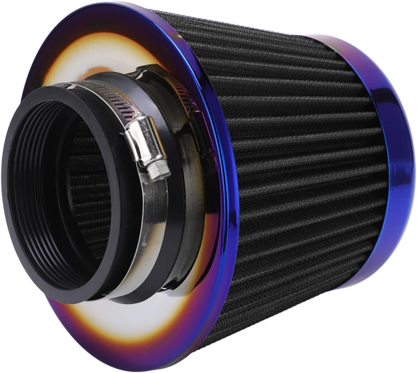 RED 3" 76mm Inlet Cold Air Intake Cone Replacement Quality Dry Air ...