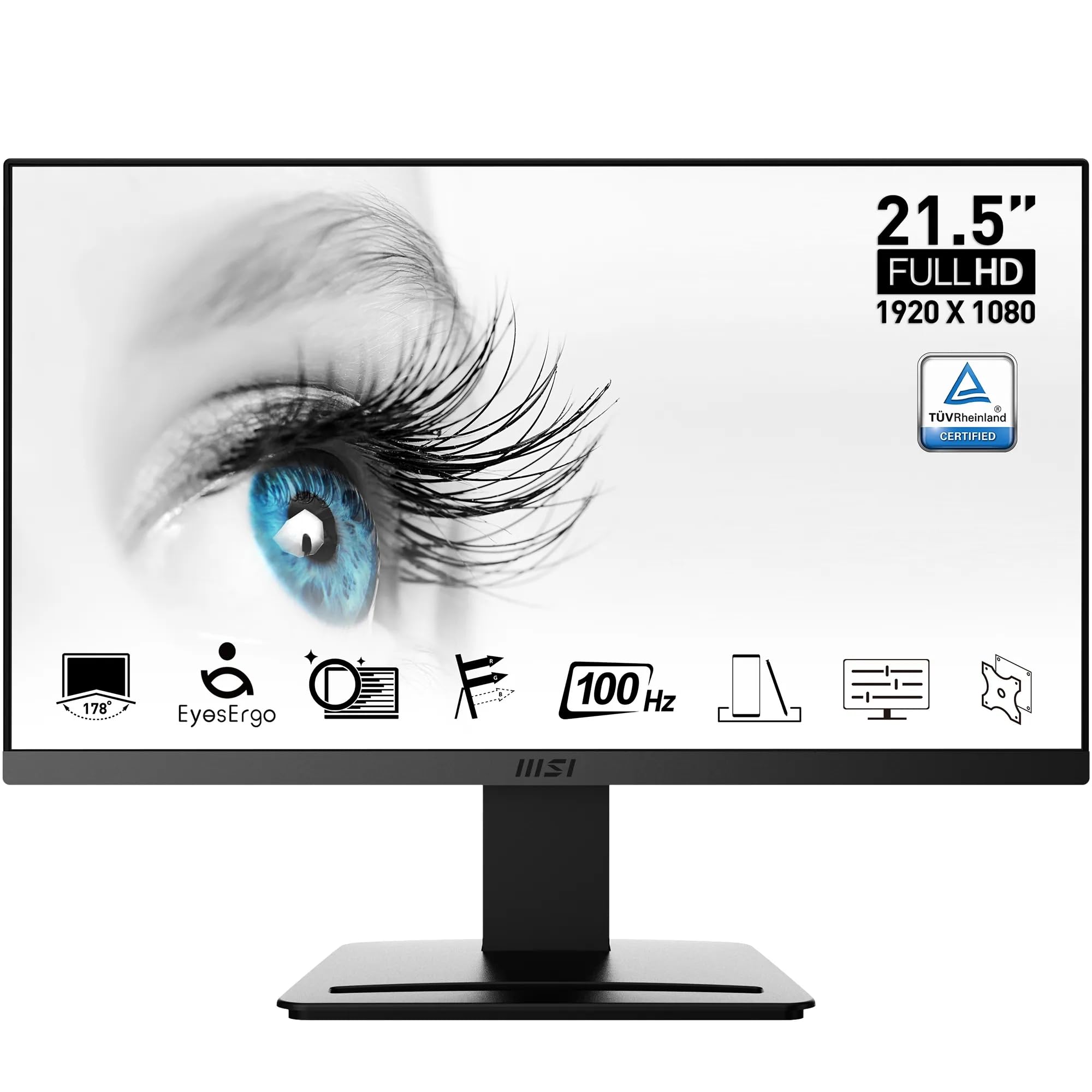 MSI PRO MP223 22.3 Inch Monitor, Full HD (1920 x 1080), 100Hz, VA, 4ms ...