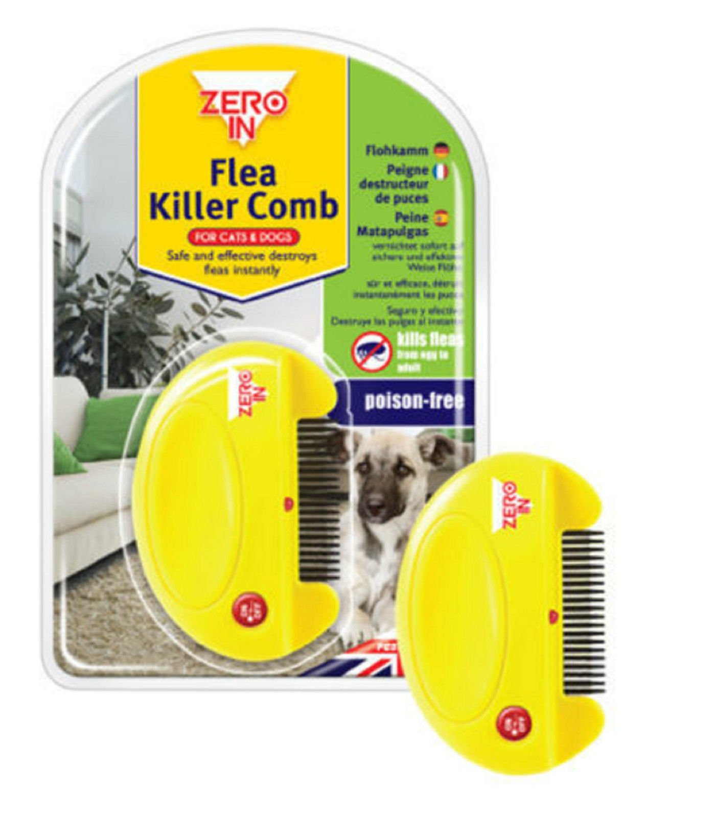 Electric Flea Killer Comb For Pet Cats & Dogs Kills Nits Eggs Fleas ...