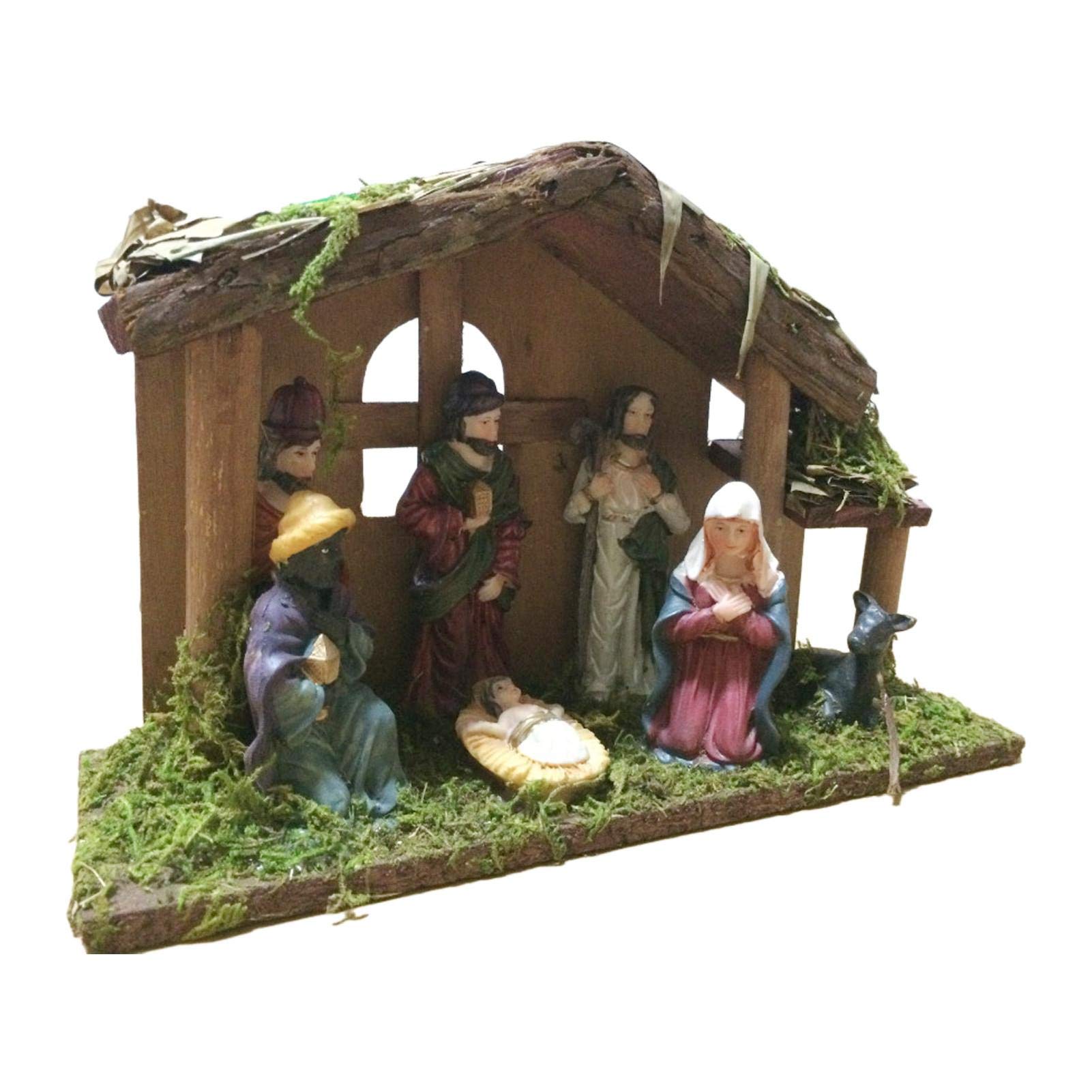 Buy Nativity Scene -Traditional Christmas Nativity Scene Nativity House ...