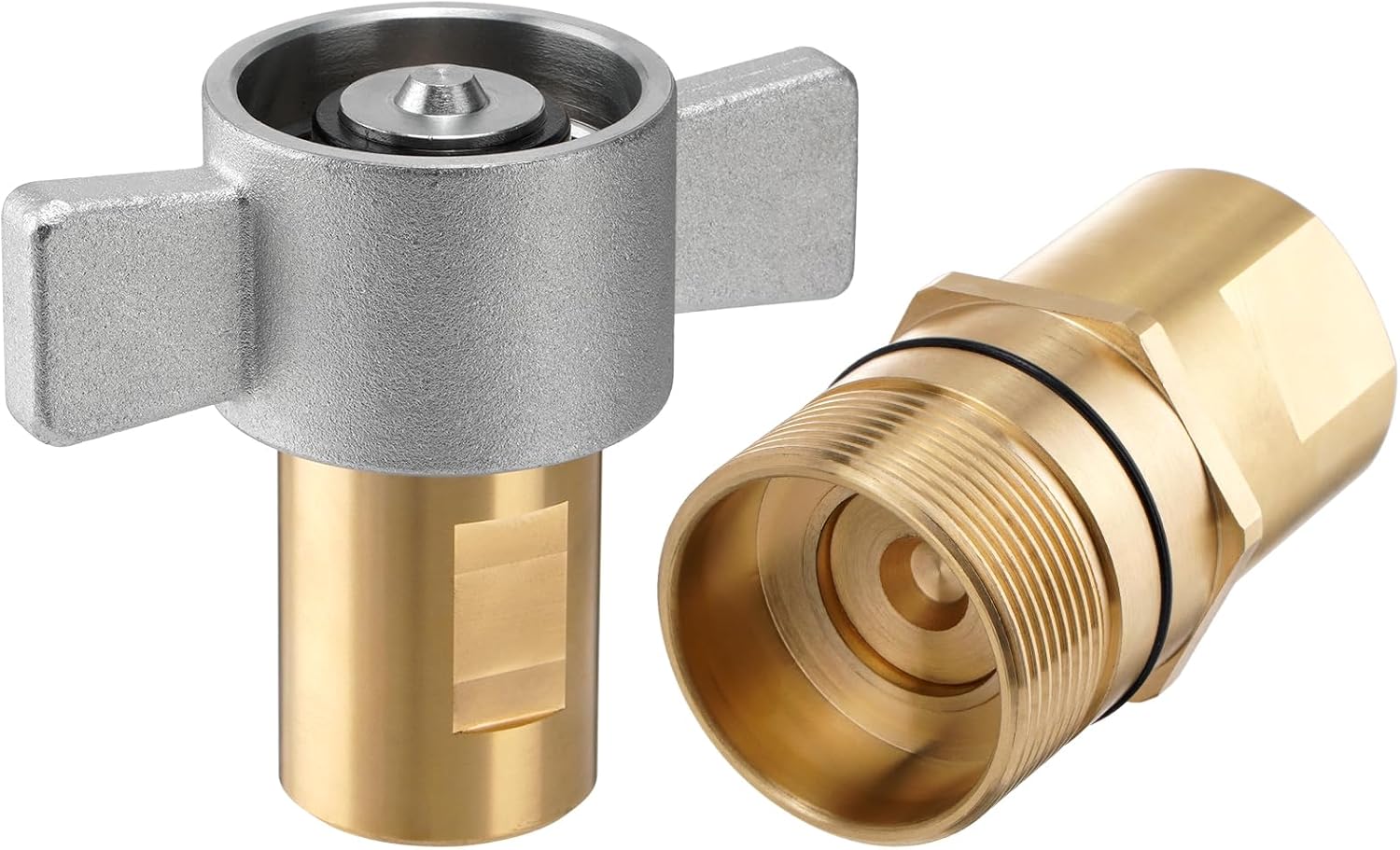 Amazon.com: MOTMAX 1" NPT Wet Line Wing Nut Hydraulic Quick Disconnect ...