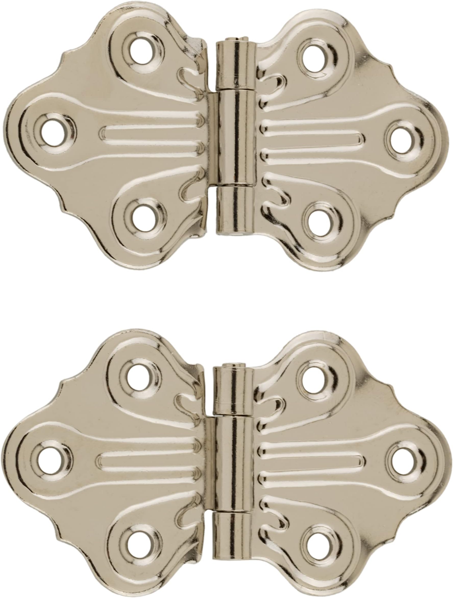 Butterfly Hinge Polished Nickel Finish Flush Mount Hinge 2 Hinges Comes ...