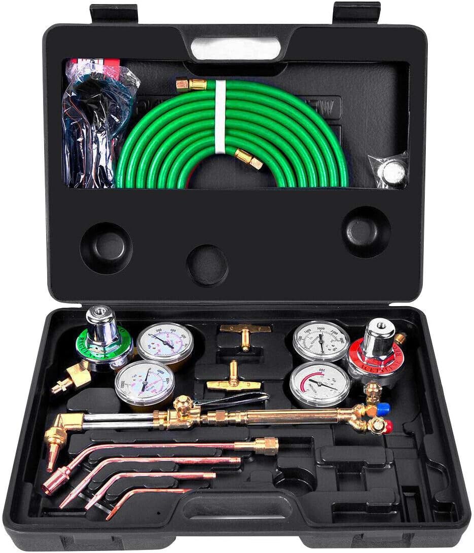 Nightcore 17 PCs Portable Gas Welding Cutting Torch Kit, Oxygen ...