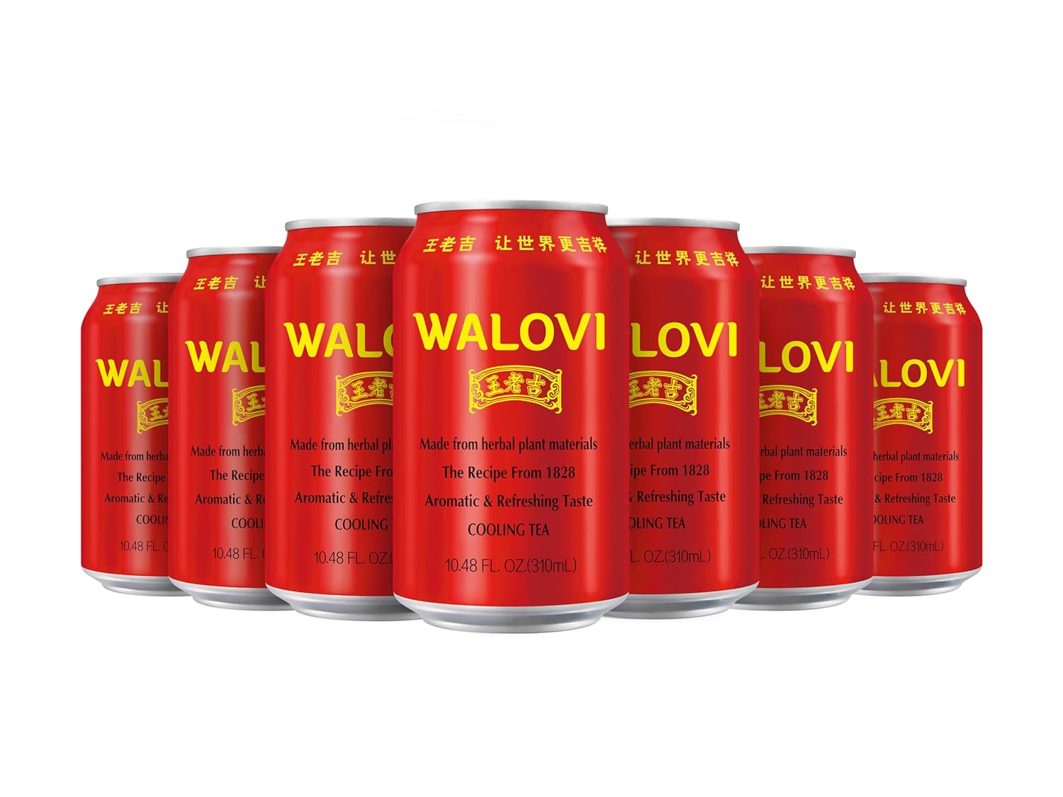 Amazon.com : WALOVI Chinese Herbal Tea Wong Lo Kat - Wang Lao Ji Canned ...