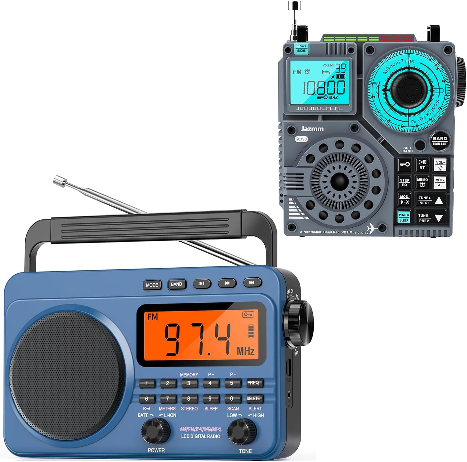 Amazon.com: Digital AM FM Shortwave Radio with Best Reception,4000mAh ...