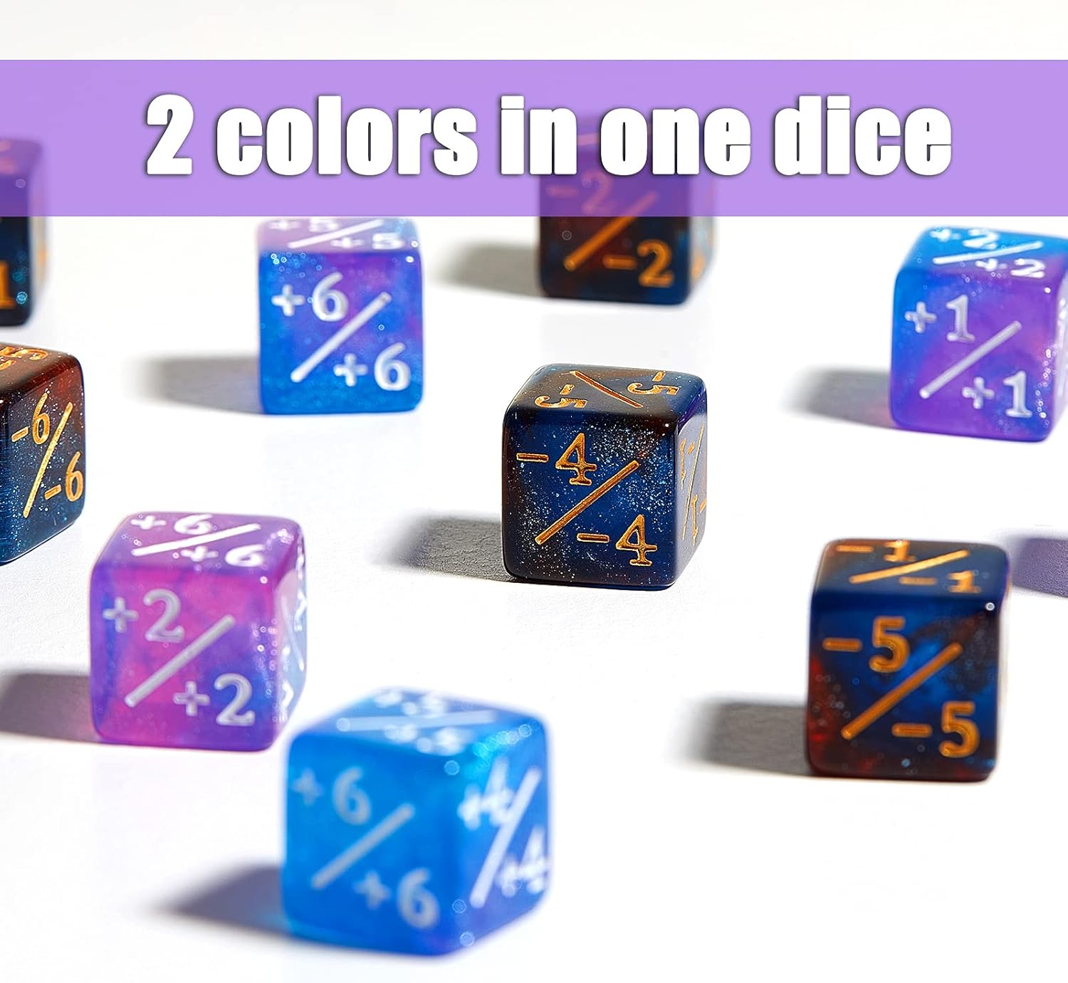 24 Pieces Dice Counters Token Dice D6 Gaming Dice Cube Loyalty Counter ...