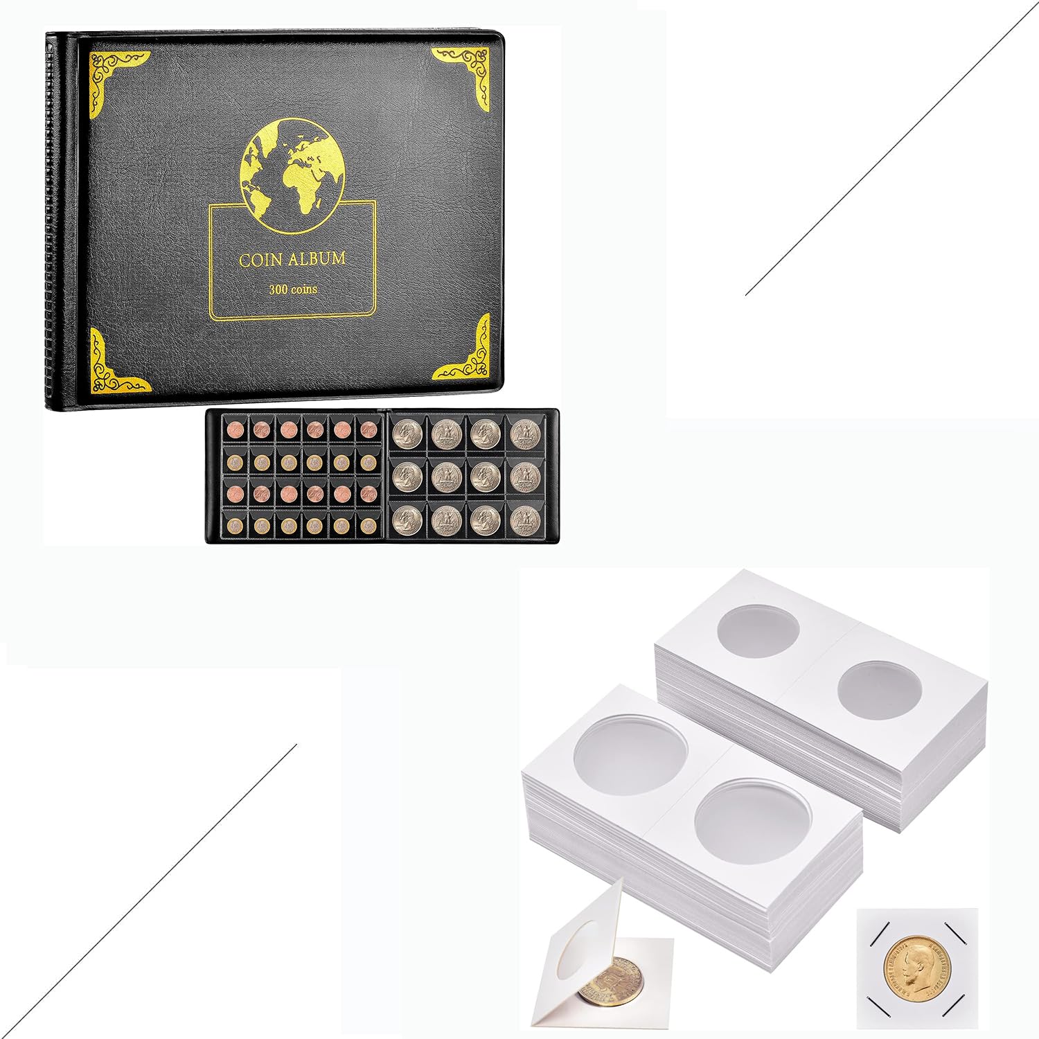 Amazon.com : Coin Collection Supplies Holder Book for Collectors and ...