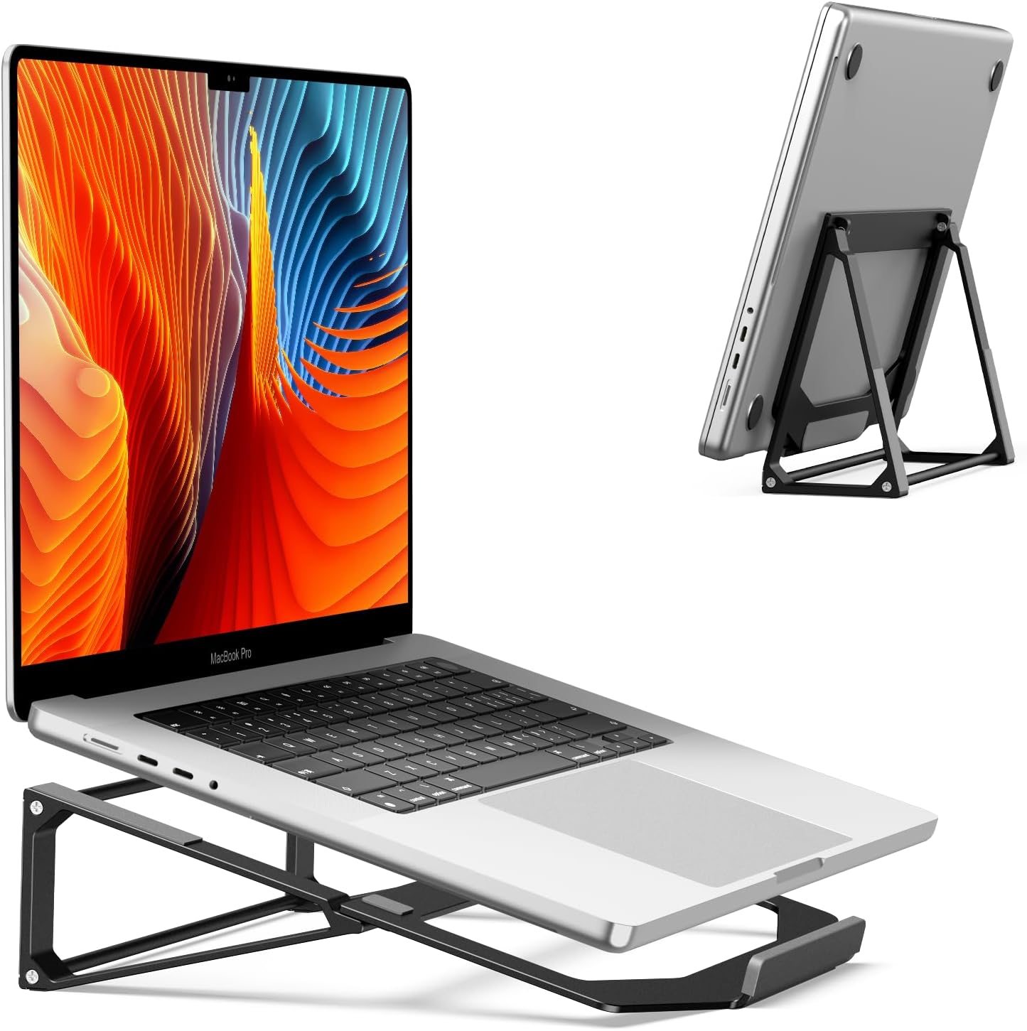 Amazon.com: SUPMEGA Laptop Stand for Desk, Aluminum Vertical Laptop ...