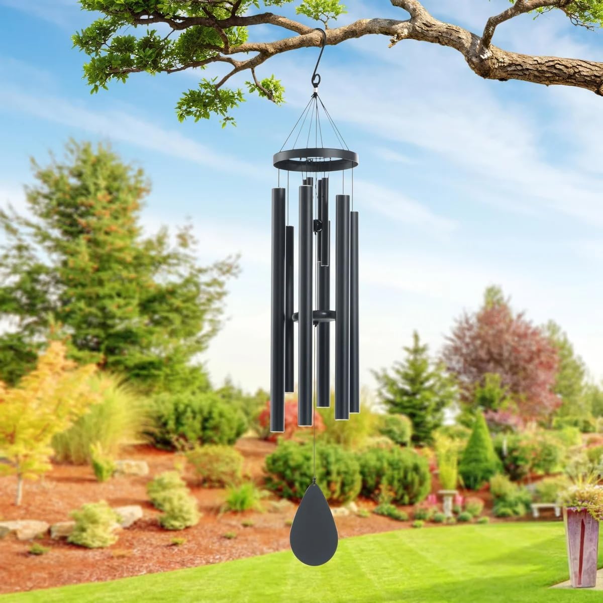Amazon.com : Stylecraf Double Wind Chime : Patio, Lawn & Garden