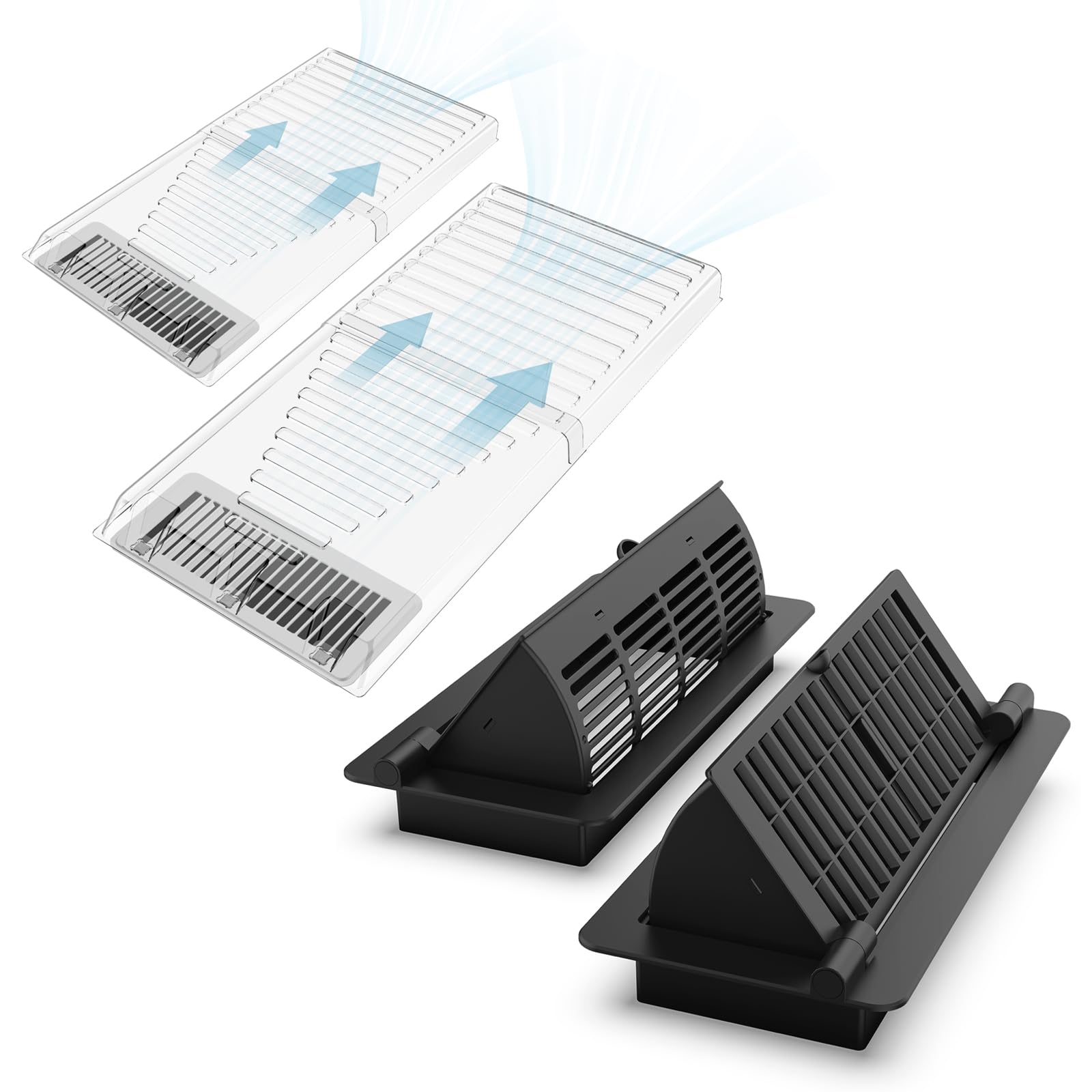 Floor Vent Deflector 2 Pack and Air Vent Extender 2 Pack - Amazon.com