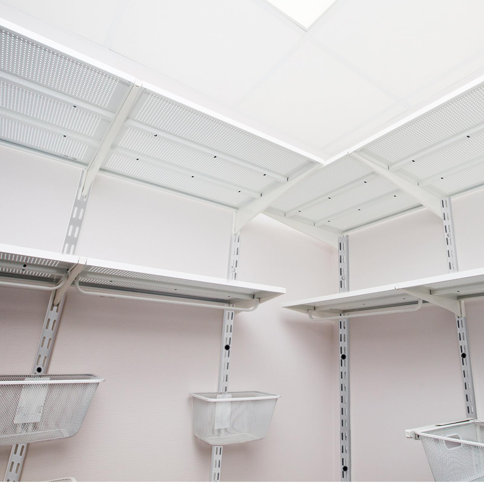 Snapklik.com : MorningRo 12 Pack Dual Track Upright Wall Shelving ...