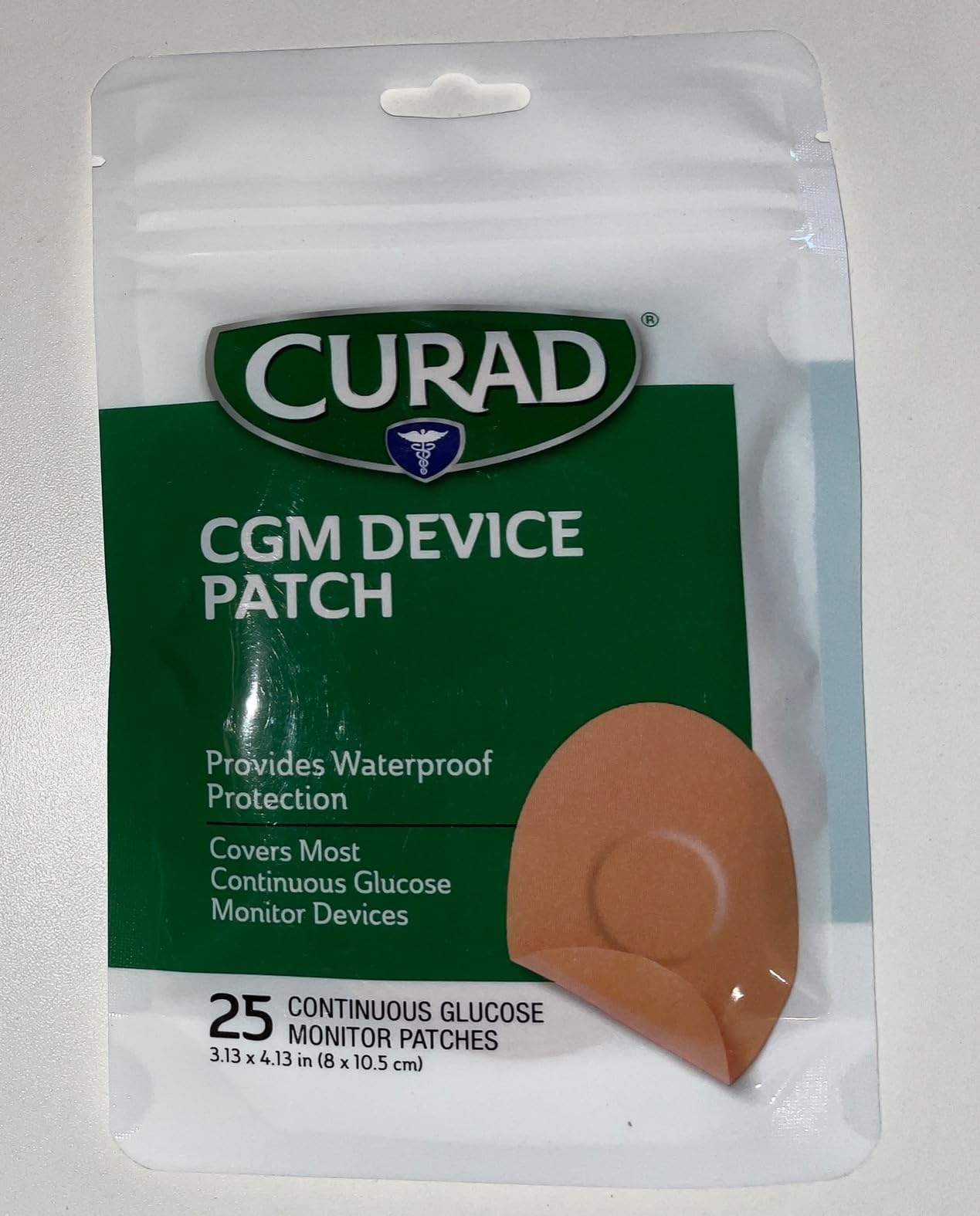 $5/mo - Finance Curad® Kendra Dandy CGM Patches (25-Count) | 3.13" x 4. ...