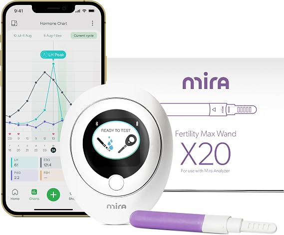 Mira Max Fertility Monitor & Ovulation Test Kit for Women, Track LH ...