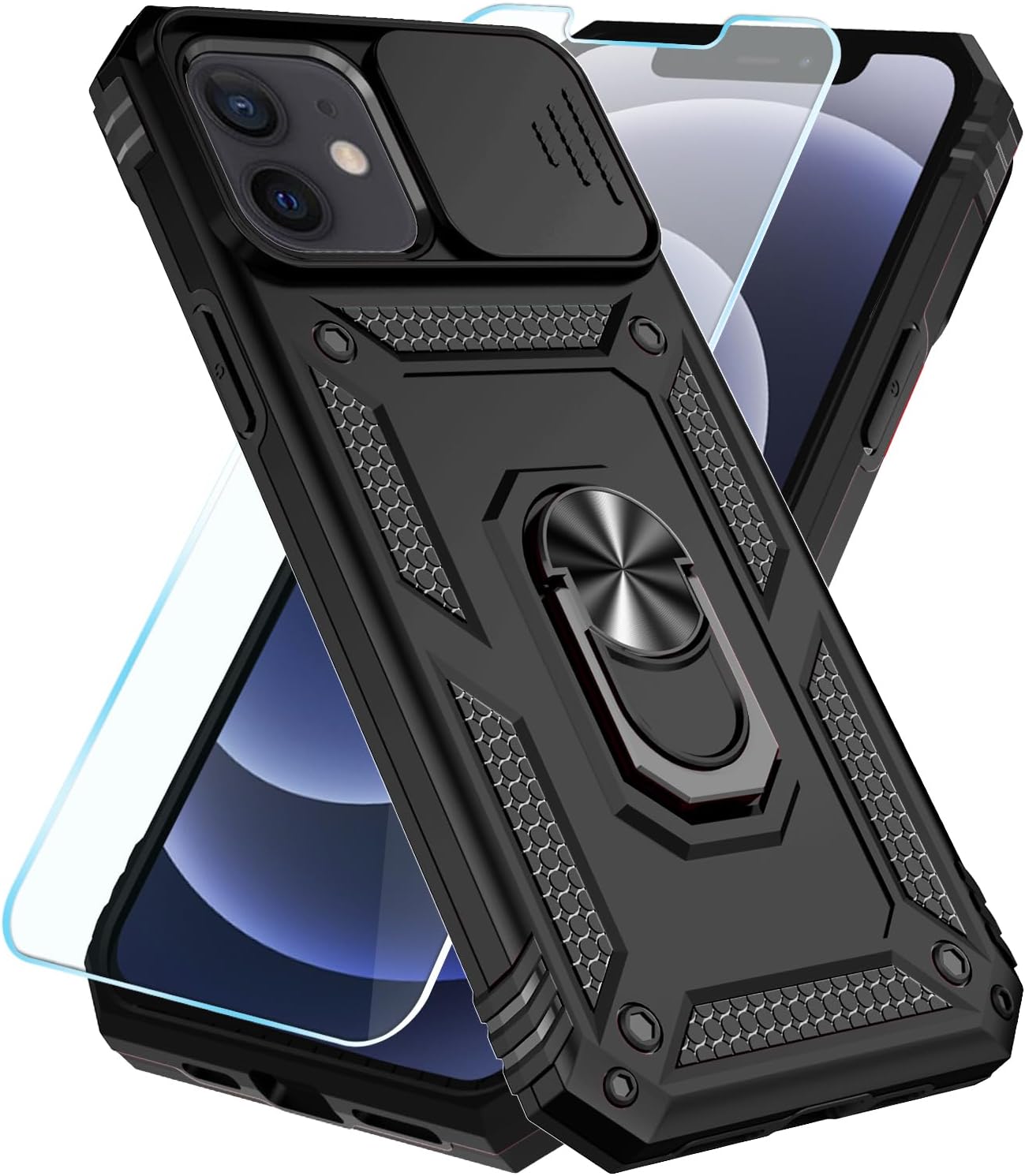 Amazon.com: SunStory Compatible with iPhone 12/12 Pro Case with HD ...