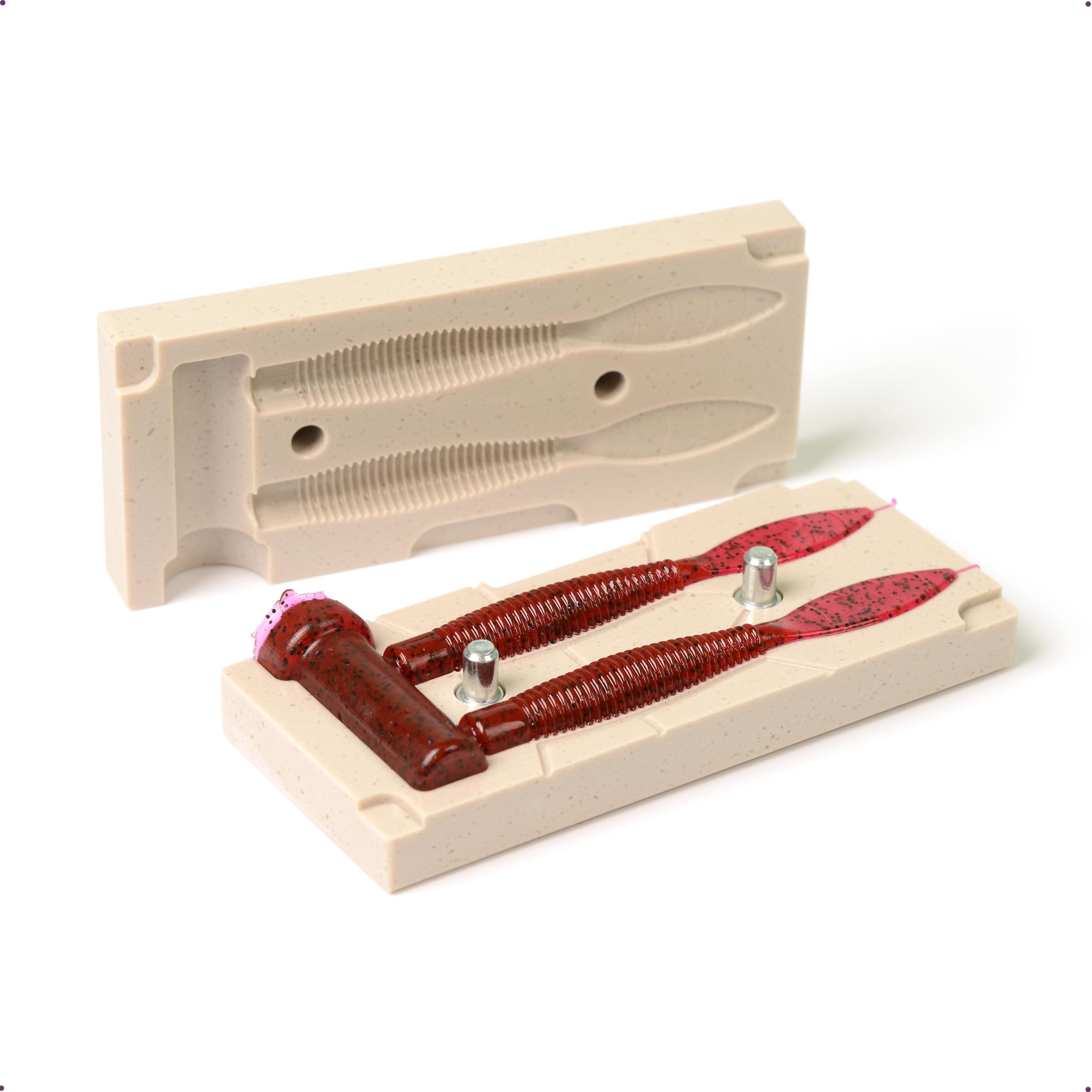 Amazon.com: Soft Plastiс Mold Lure Making Injection Molds Ned Bomb Worm ...