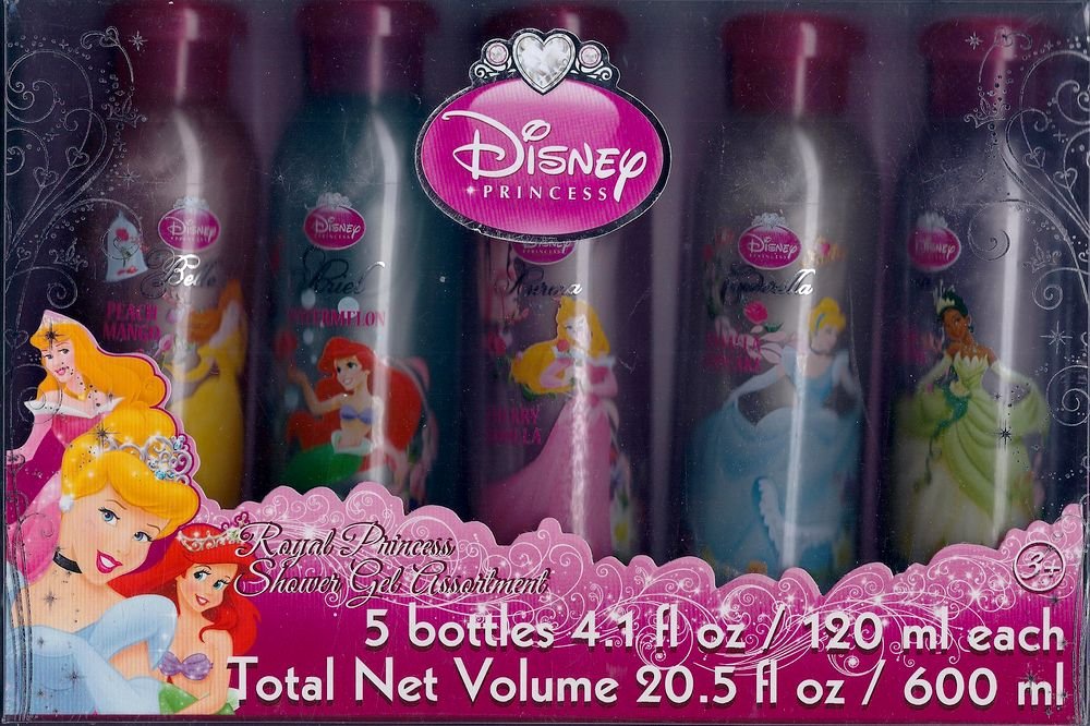 Amazon.com : Disney Royal Princess Shower Gel Assortment, 8 Count ...
