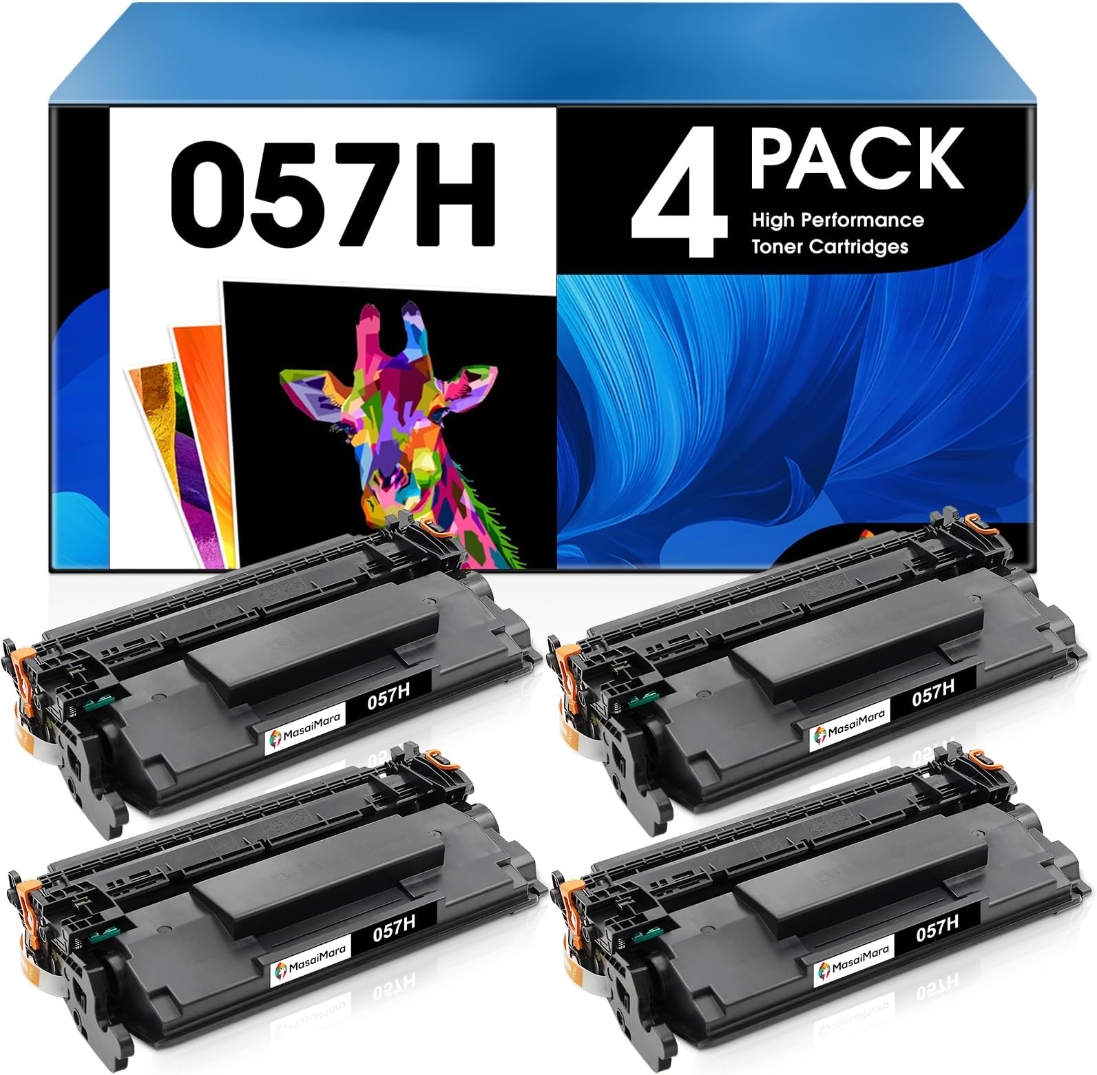 Amazon.com: MasaiMara 057H 057 Black Toner Cartridge Compatible for ...