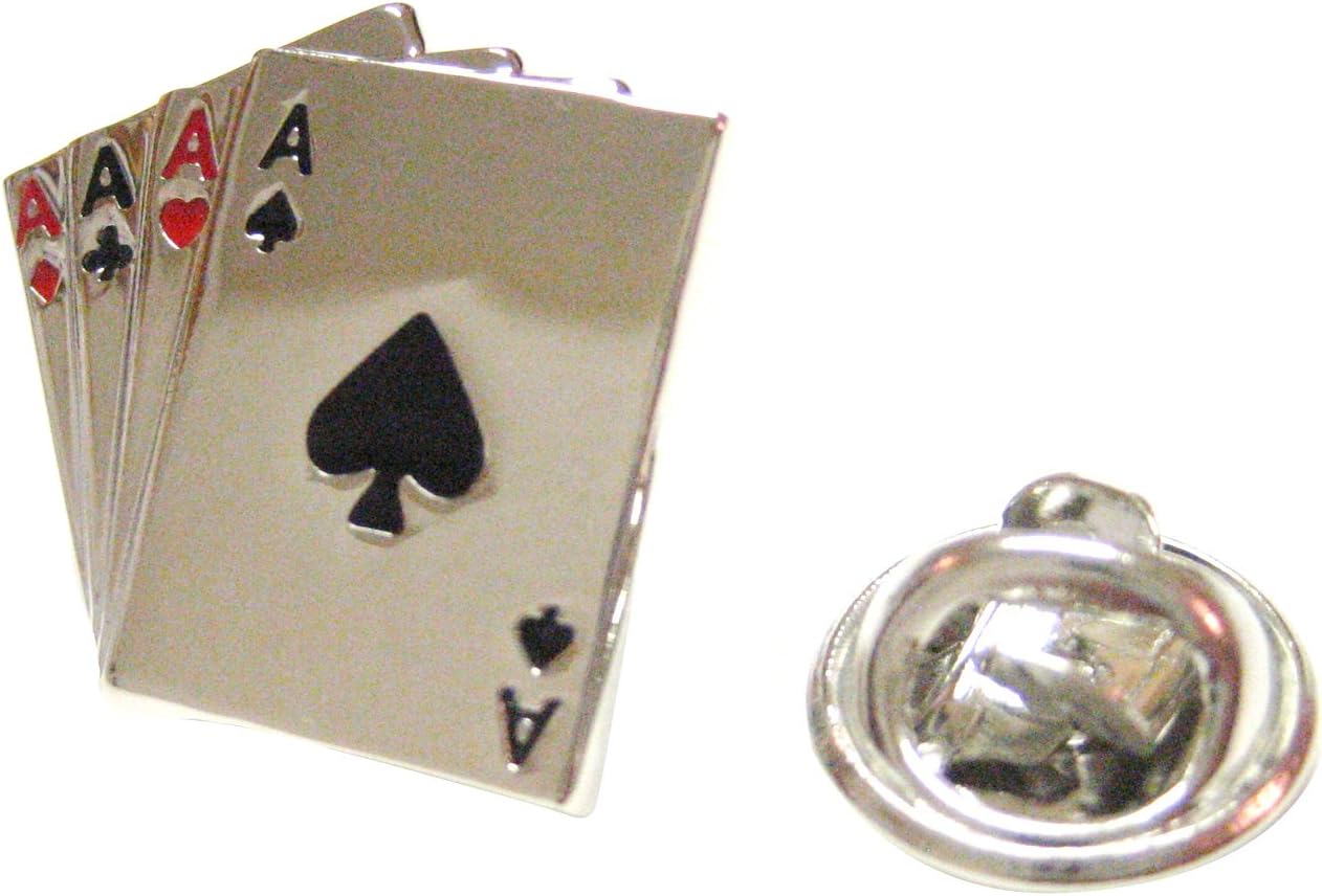 Amazon.com: Kiola Designs Four Aces Gambling Poker Lapel Pin : Clothing ...