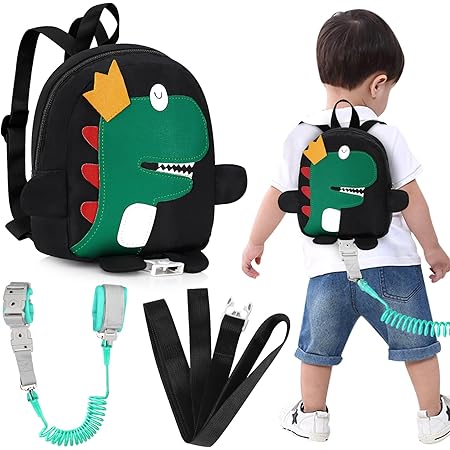 Amazon.com : Accmor Toddler Harness Backpack Leash, 4 in 1 Kid Dinosaur ...