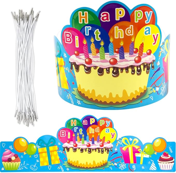 Amazon.com: Birthday Crowns for Kids Family Birthday Classroom School ...