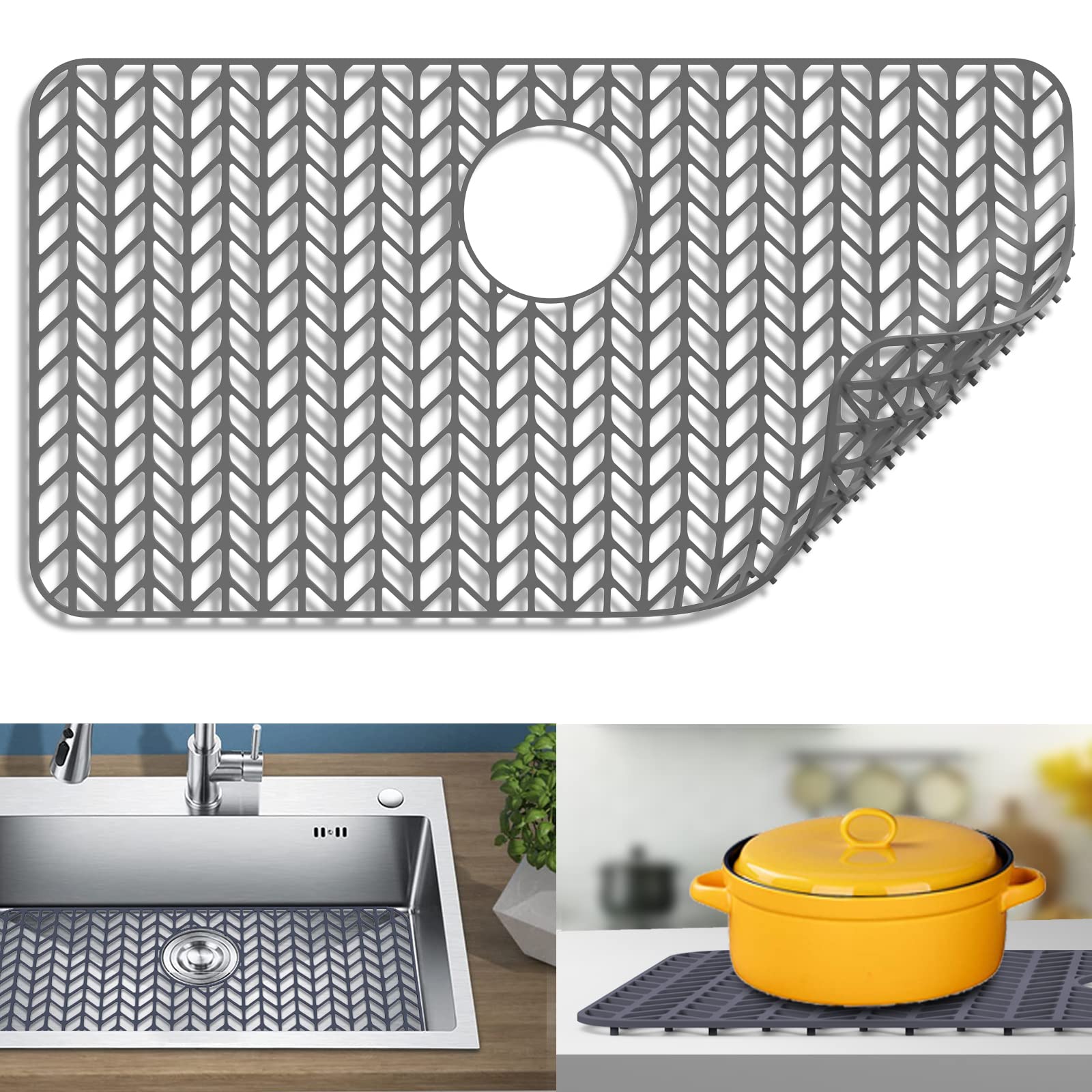 Snapklik.com : JIUBAR Sink Protectors For Kitchen Sink 12"13"16"18"19 ...