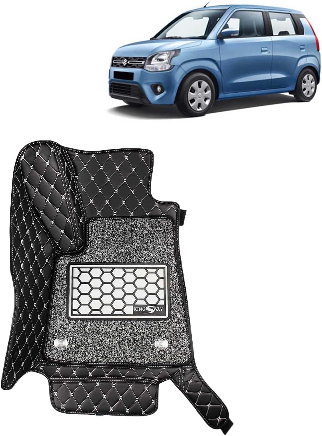 GFX Tpv Premium 3D Life Long Car Floor Mats Compatible with Wagonr 2019 ...