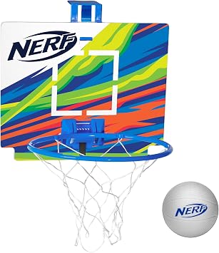 Amazon.com: Nerf Mini Over the Door Basketball Hoop - Nerfoop Indoor ...