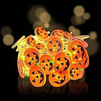 Amazon.com: yongzhenlite Battery Operated Mini Pumpkin Shape Led String ...