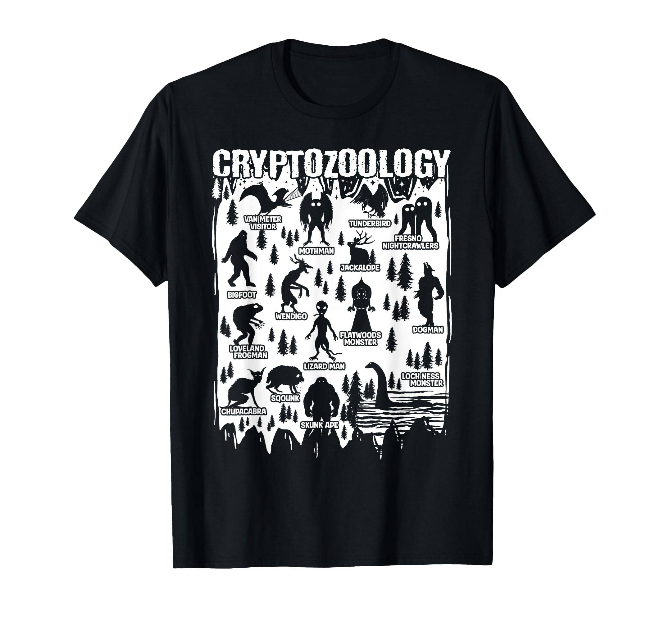Amazon.com: Cryptozoology Cryptid Bigfoot Mothman Dogman Other Monsters ...