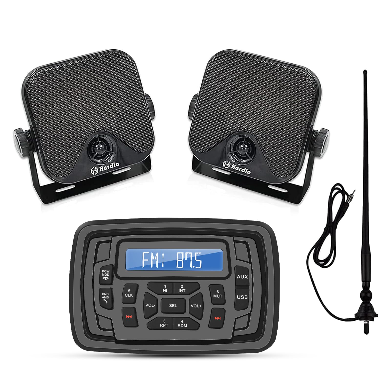 Snapklik.com : Marine Radio And Speakers Bluetooth System,Car AM/FM ...
