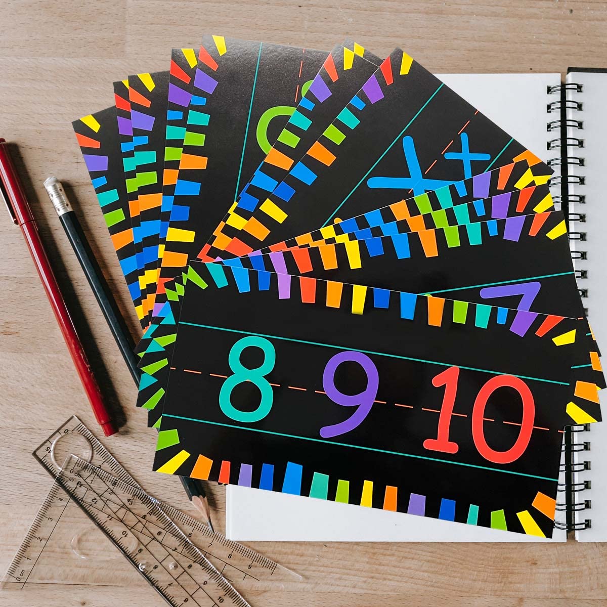 Snapklik.com : 12 Pcs Alphabet Bulletin Board Strips, Alphabet Chart ...