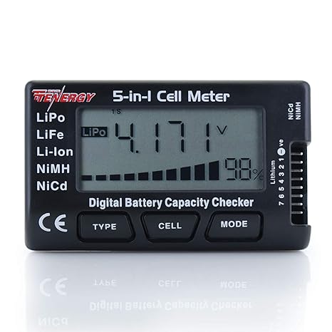Amazon.com: Tenergy 5-in-1 Battery Meter, Intelligent Cell Meter ...