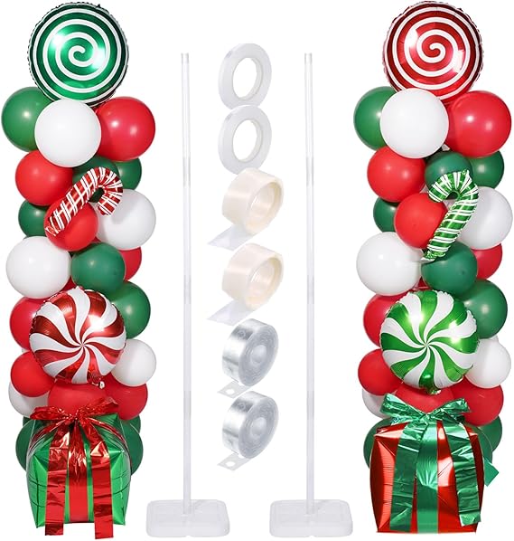 Amazon.com: Realspring 132 Pcs Christmas Party Decorations Christmas ...