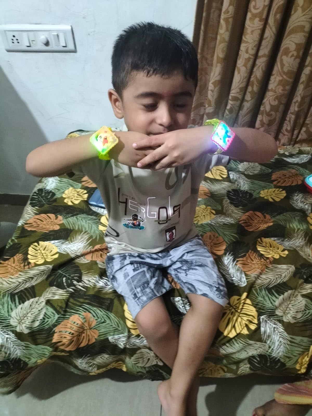 TIED RIBBONS Rakhi For Kids With Chocolate Gift Combo - Set Of 2 Led ...