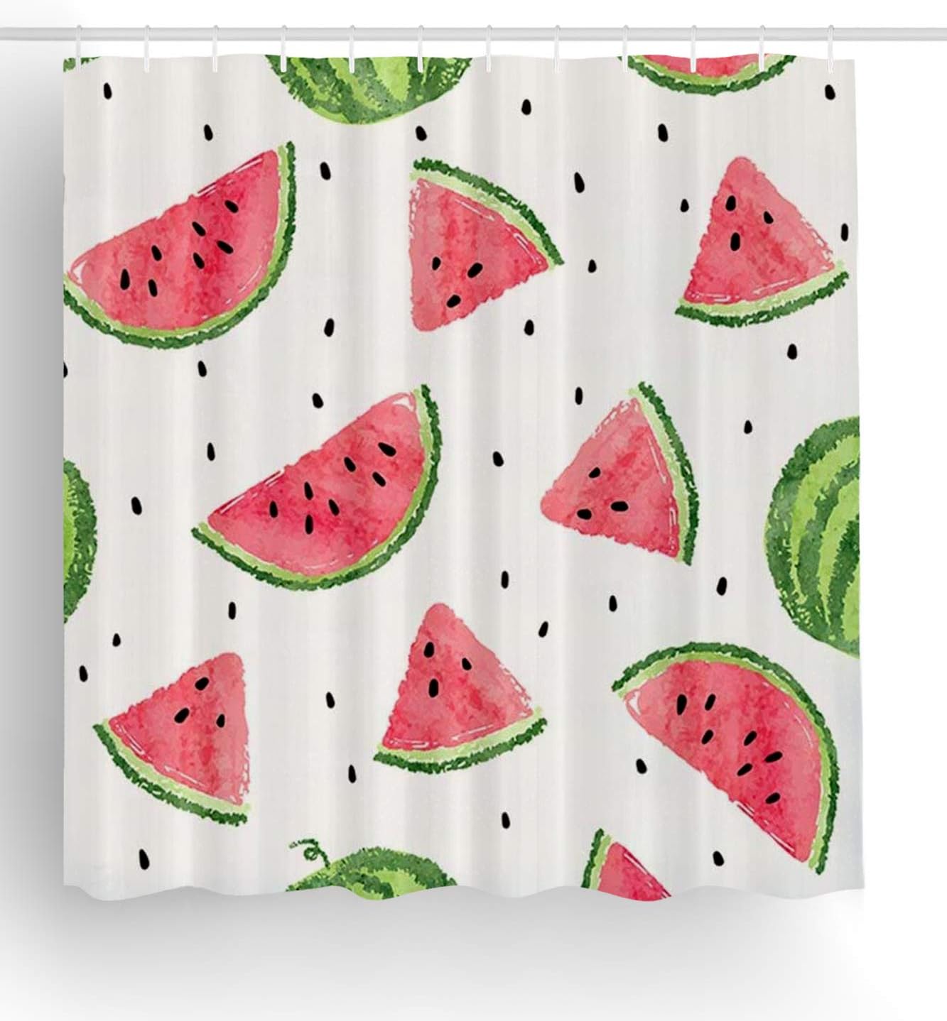 Amazon.com: Jagfhhs Watermelon Shower Curtain for Bathroom Summer Time ...