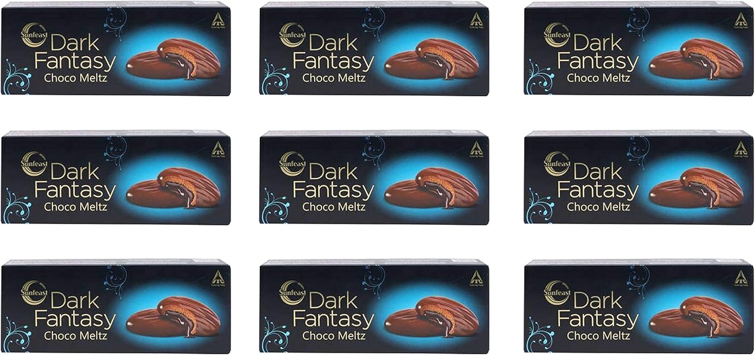 Dark Fantasy Choco Meltz 75g (Pack of 9) – Crisp Choco Cookie in the ...