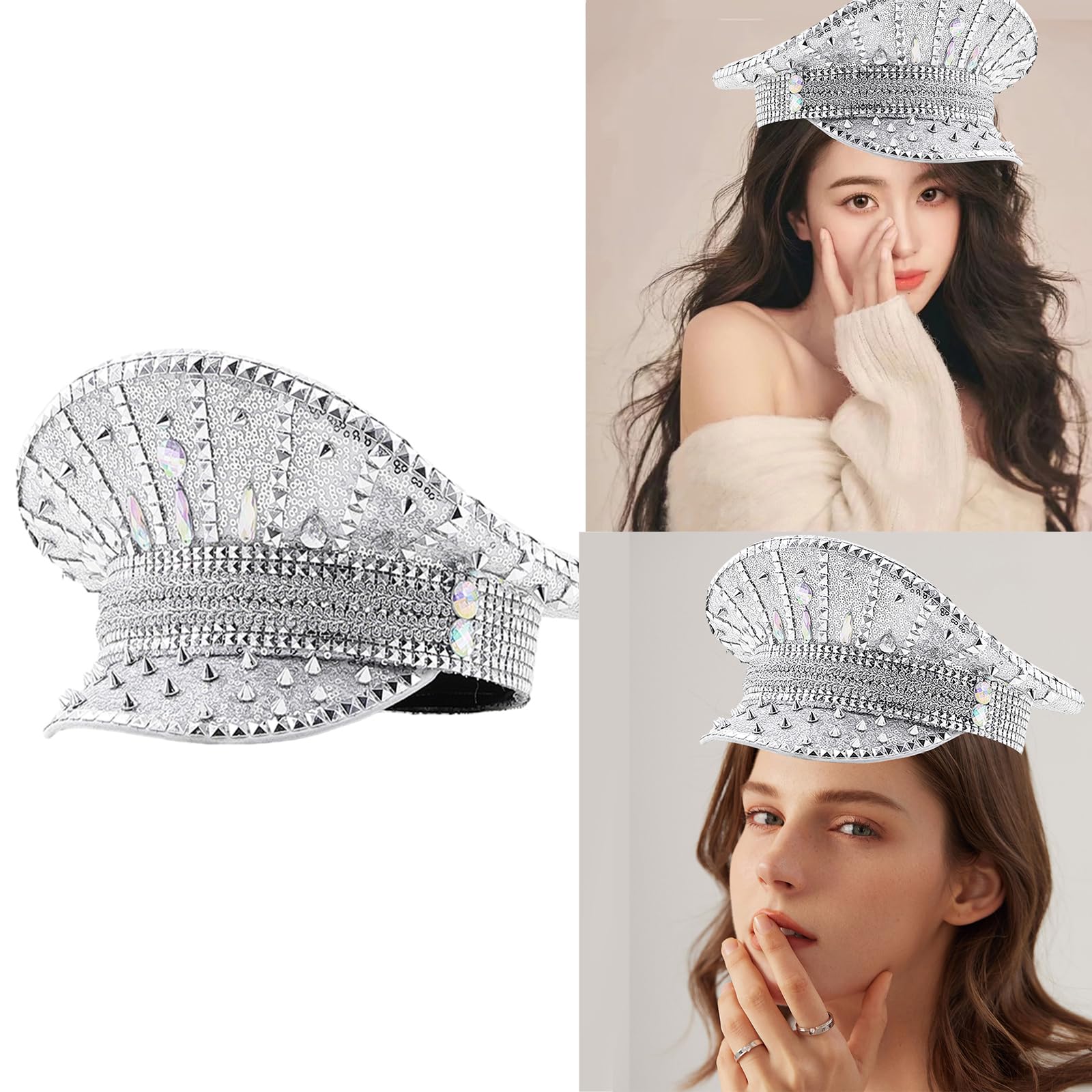 Bejeweled Crystal Captain Hat Sailor Hat for Bachelorette Party ...