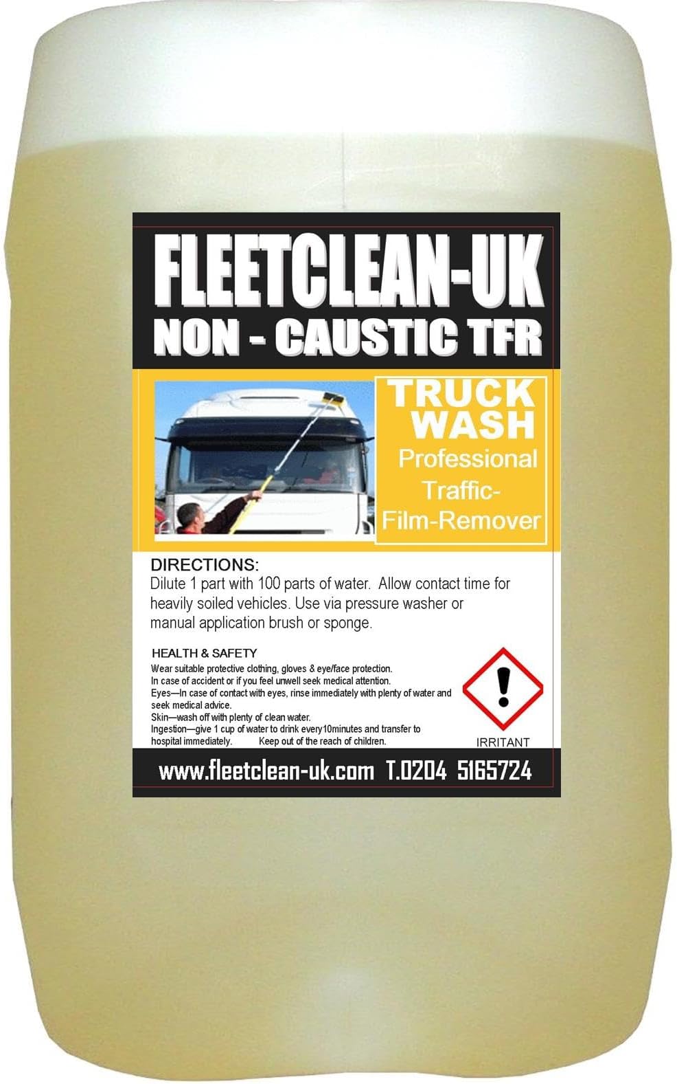 Non Caustic Traffic Film Remover 25L Fleetclean TFR Truck wash Car Van ...