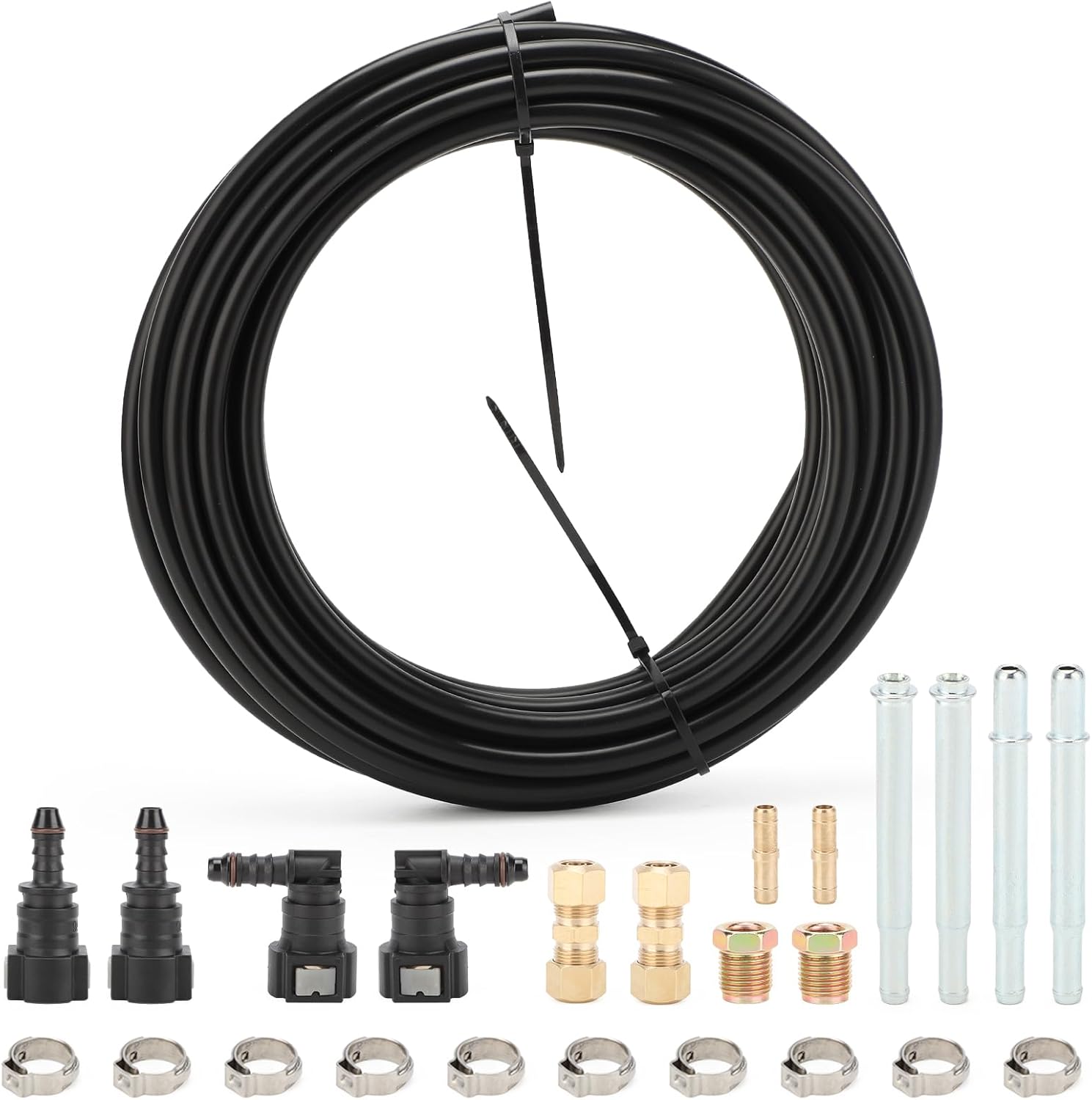 Amazon.com: FLK-38 Automotive Replacement Fuel Line Repair Kit 3/8 in ...