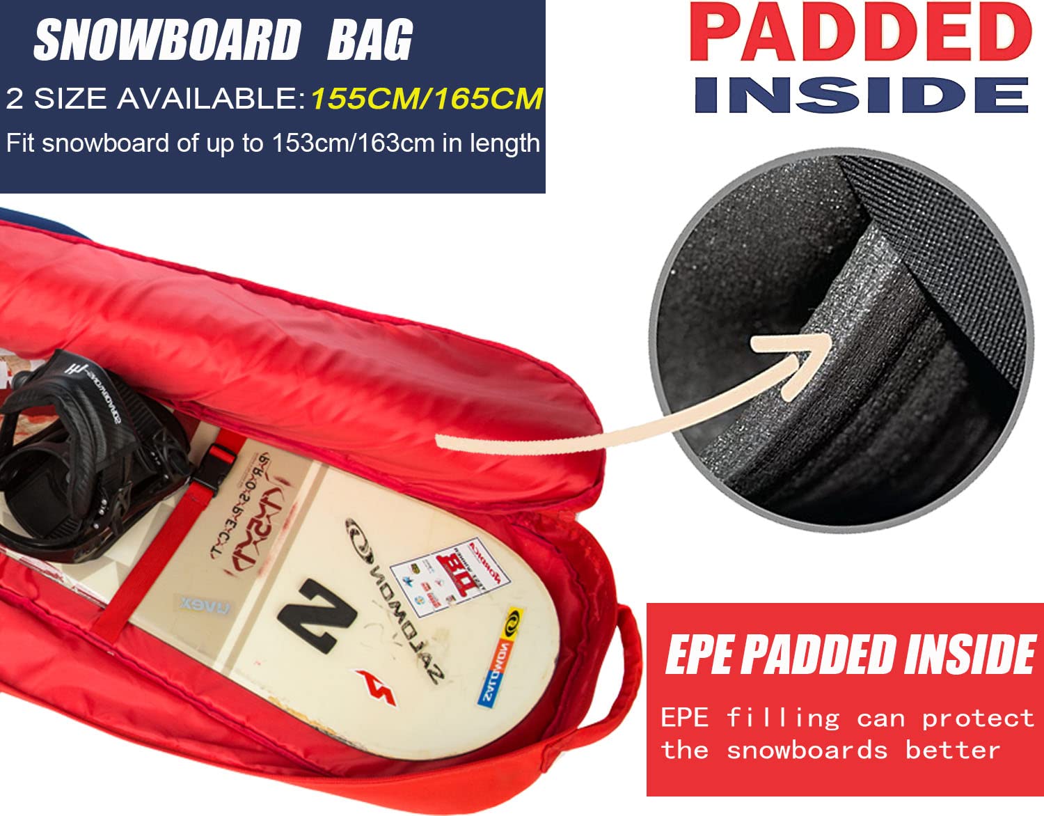 Snapklik.com : MARITTON Padded Snowboard Bag- Perfect For Air Plane ...