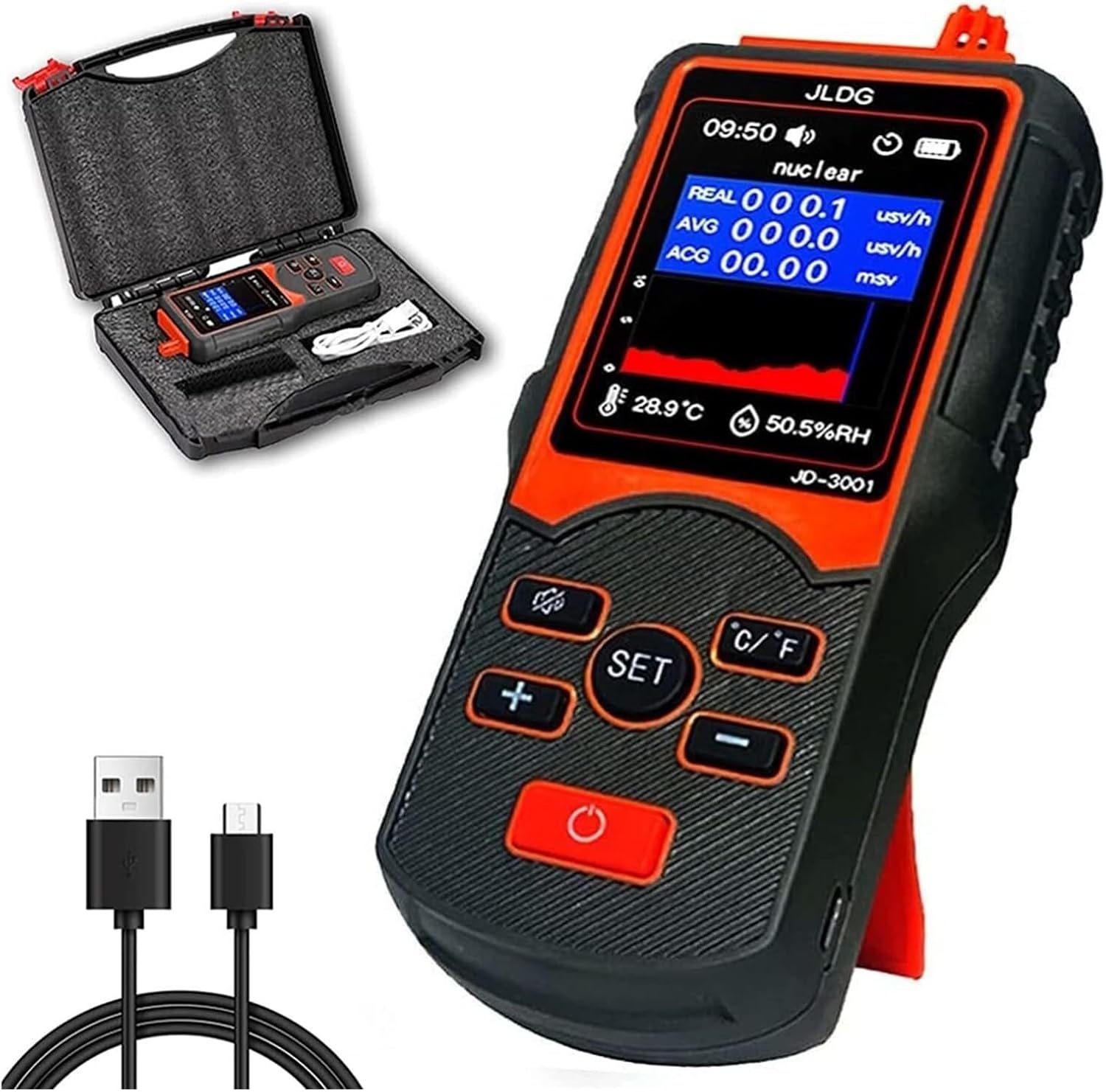 Amazon.com: NICRX Geiger Counter Professional Geiger Counter Nuclear ...