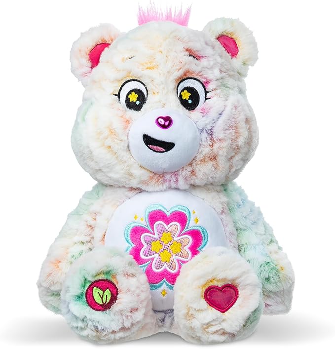 Basic Fun Care Bears 35cm Medium Plush – Blossom Heart Bear (Eco Friendly) - Soft Cuddly Toy for ...