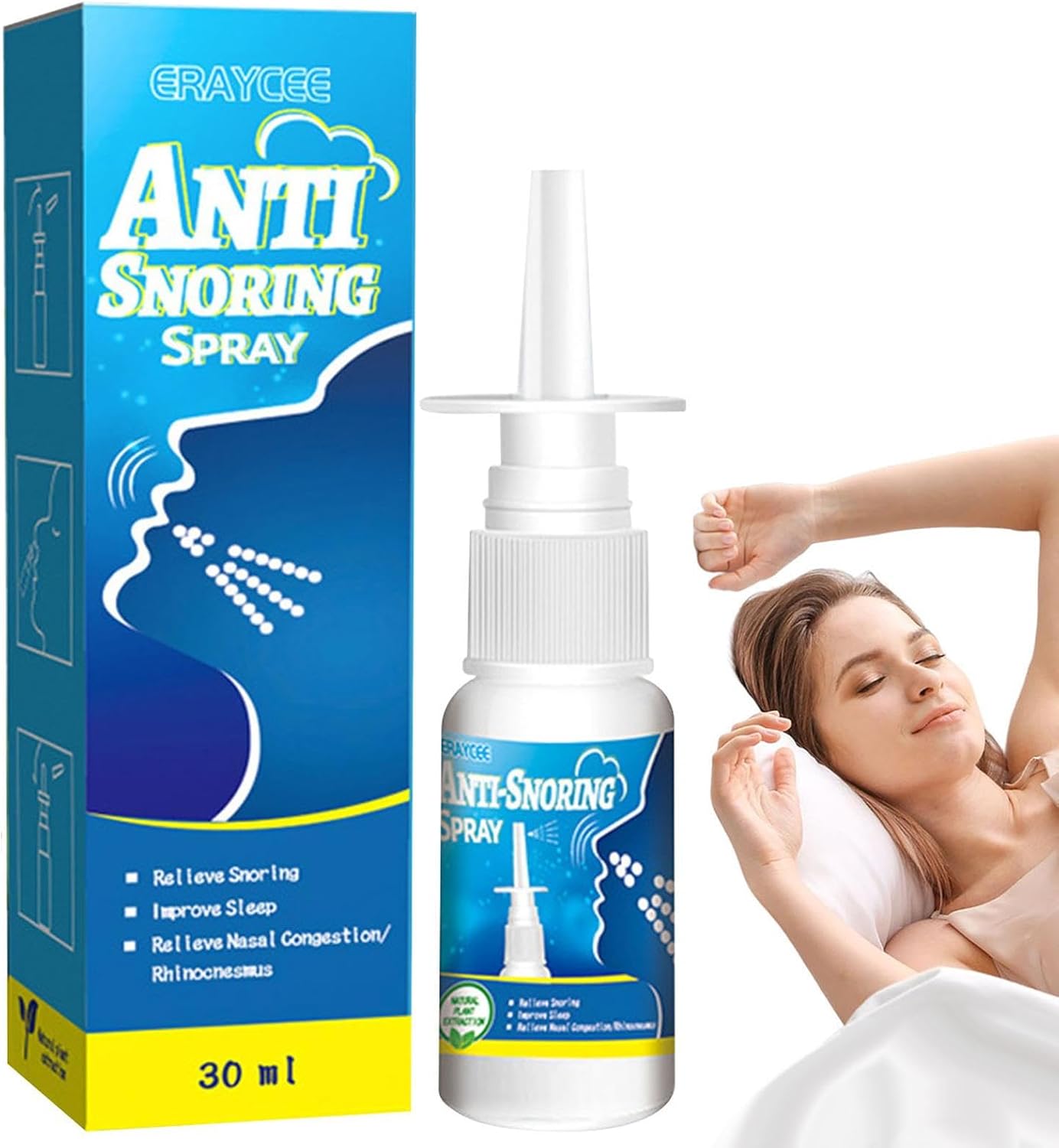 Nocapam Spray Nasal Anti-ronflement,Solution Anti-ronflement - 30 ML ...